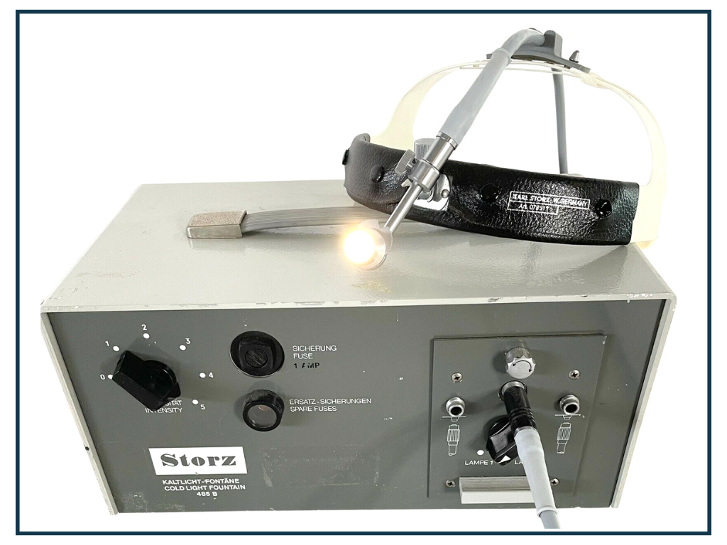 Storz Surgeons Fibre Optic Head light with Storz Light source 240v [Re